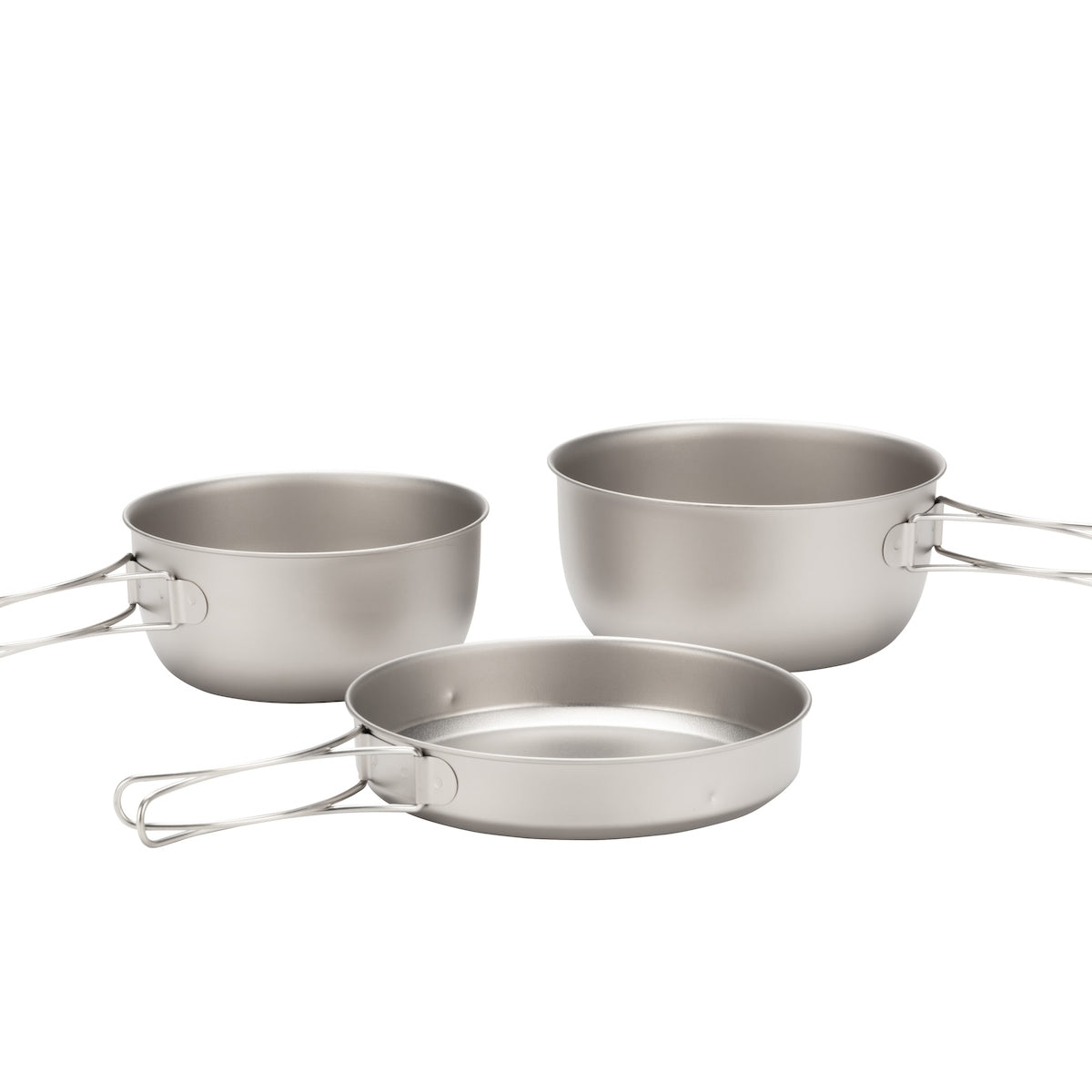 Snow Peak 3 Piece Titanium Cookset for Camping – Evergreen Outpost Co.