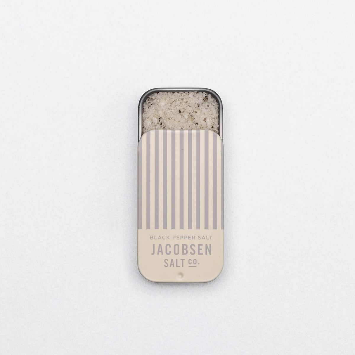 Jacobsen Salt Co. Infused Black Pepper Sea Salt Slide Tin – Evergreen ...